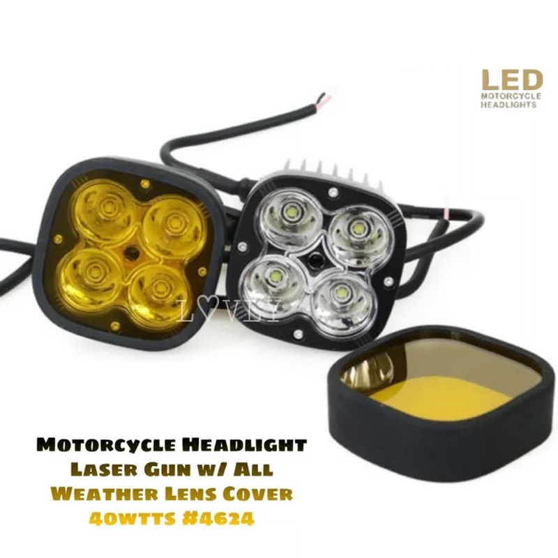 Original 1 Pair 40 Watt LED Laser Gun with 2 Yellow Lens Caps | Shopee ...