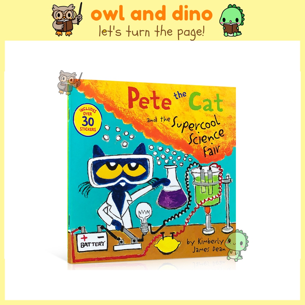 Pete the Cat and the Supercool Science Fair (Paperback Sticker Book ...