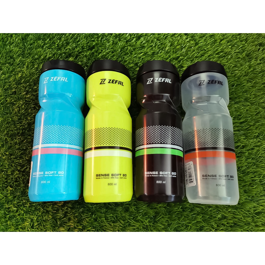 Zefal Sense Soft 80 Cycling Water Bottle 800mL Silicon Spout Mountain ...