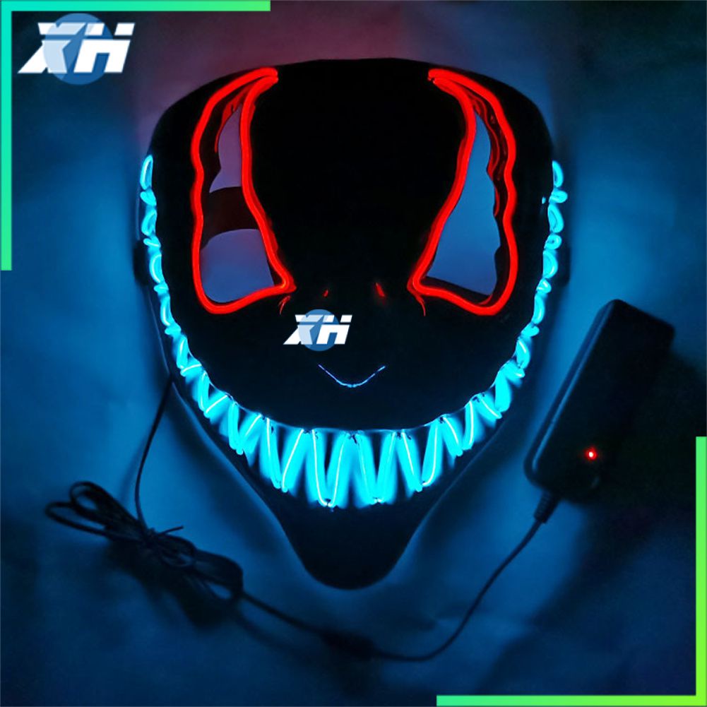 Light up Mask LED Mask Halloween party decorations Skull/Ghost/Smile ...