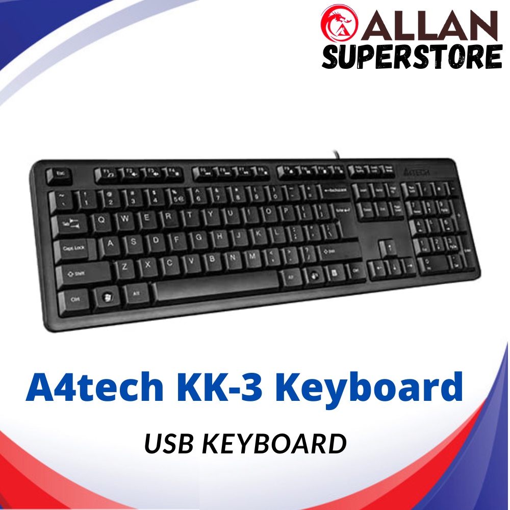 A4tech Kk 3 Multimedia Fn Keyboard Usb Keyboard A4tech Keyboard 3411