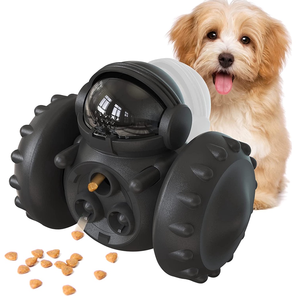 Dog Puzzle Toys Pet Interactive Treat Toy Food Dispenser Robot Wheel ...