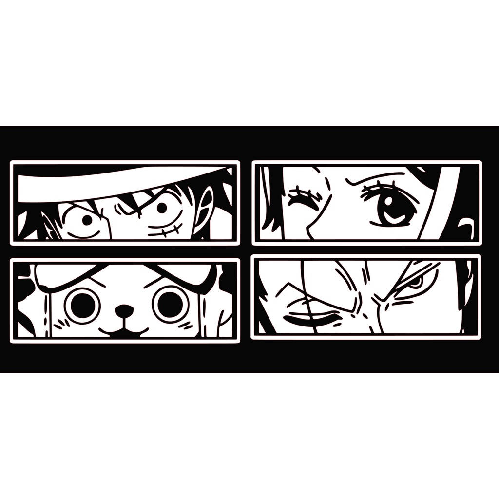 Onepiece character decals sticker for motor,laptop,tumbler,etc ...