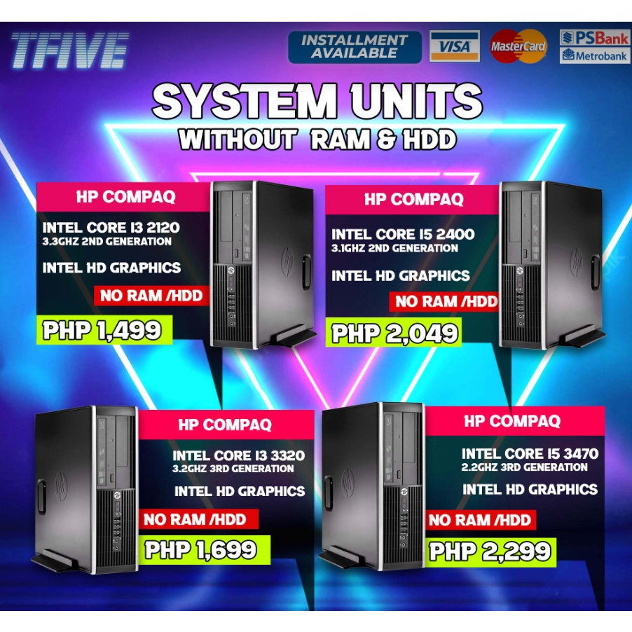 HP COMPAQ SYSTEM UNIT WITHOUT RAM AND HDD | Shopee Philippines