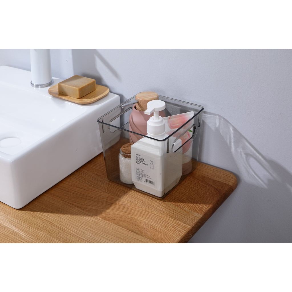 MINISO Transparent Series Square Storage Box Small | Shopee Philippines