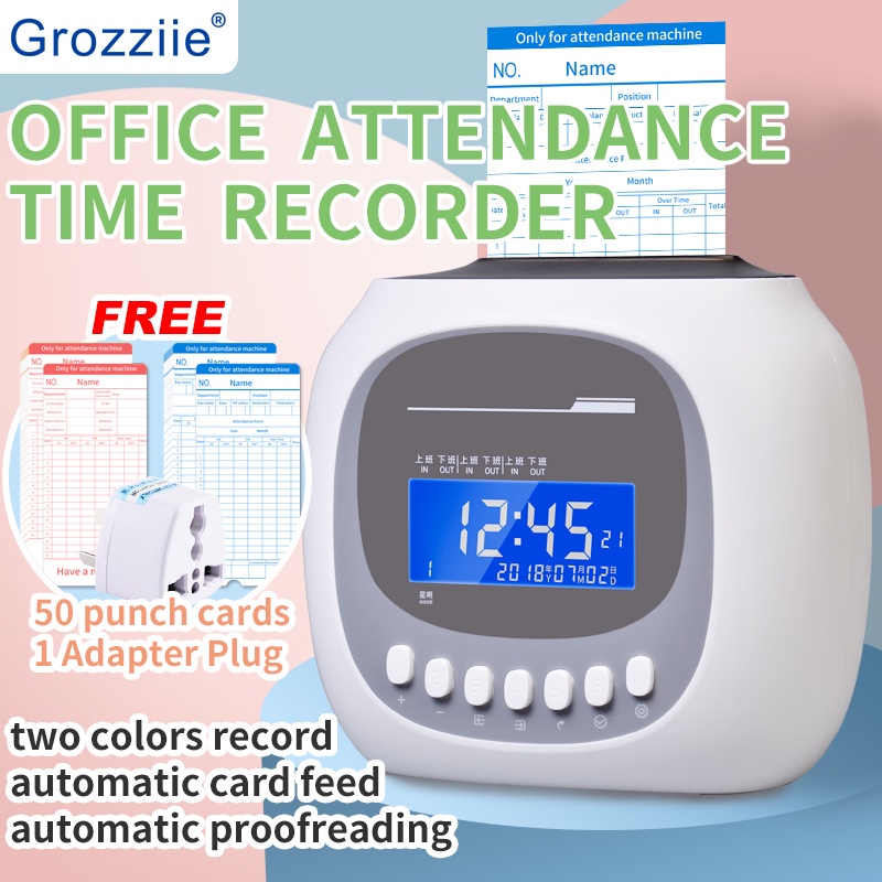 Punch Card Attendance Machine bundy clock Time Recorder Local Warranty ...
