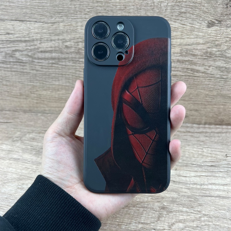Iphone case Spider-Man Liquid Silicone Case For iPhone 11 Pro Max X Xr ...
