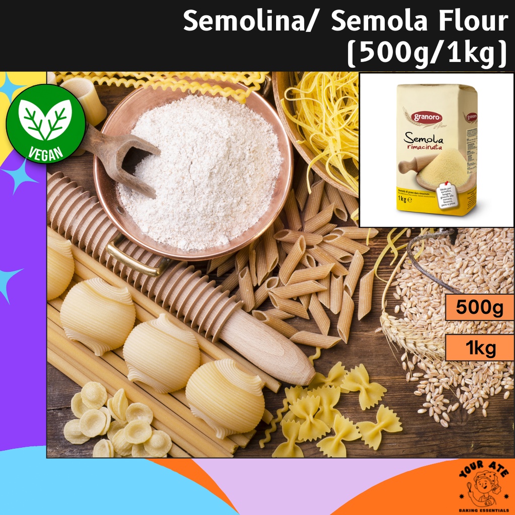 Your Ate - 100% Granoro Italian Semolina Flour (500g/1kg) / Semola ...
