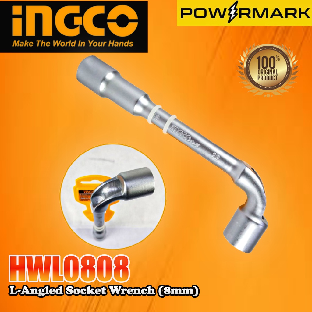 INGCO HWL0808 L-Angled Socket Wrench (8mm) [POWERMARK | IHT] | Shopee Philippines
