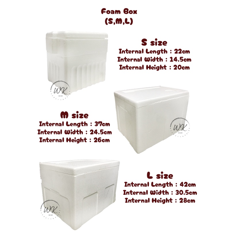 Foam Box for Frozen Items / Cooler Box / Styrofoam Ice Box | Shopee Philippines