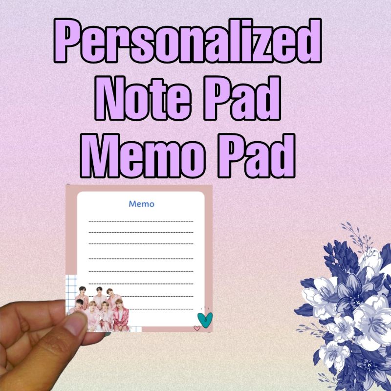 Bts Inspired Notepad memopad | Shopee Philippines