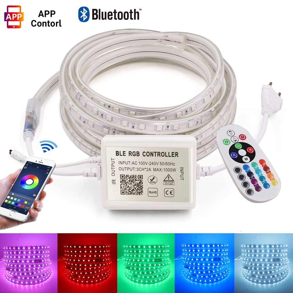 30M ceiling cove light Bluetooth RGB Strip Lights App Control Living ...