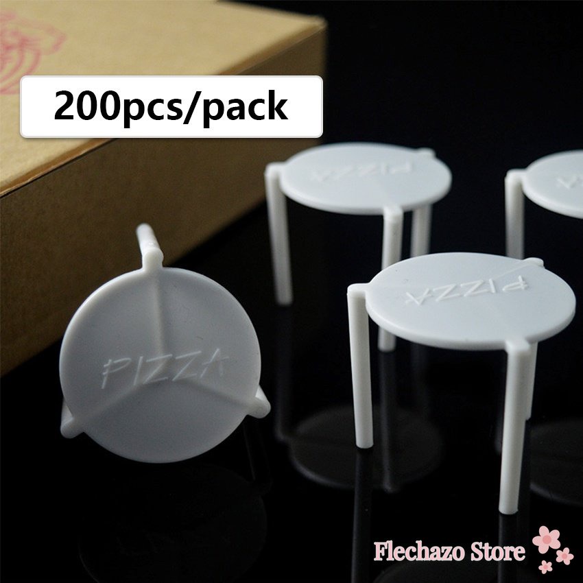 200Pcs/pack Pizza Tripod Stand Saver White Plastic Pizza Tripod Box ...