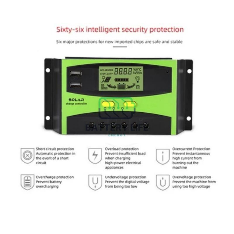 Solar Charge Controller 12v/24v 20A/30A/40A/50A/60A SCC 48v 20A/30A A ...