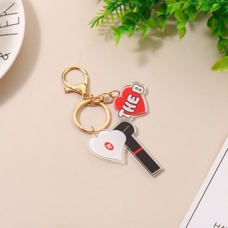 KPOP new acrylic light stick keychain pendant BANGTAN BOYS LISA JENNIE ...