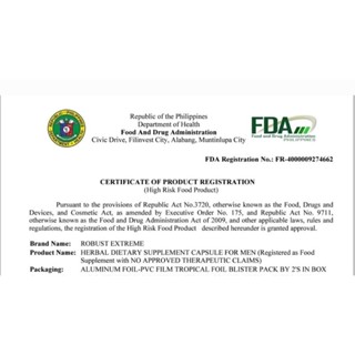 Robust Extreme by 2s for Men (DISCREET PACKAGING) | Shopee Philippines