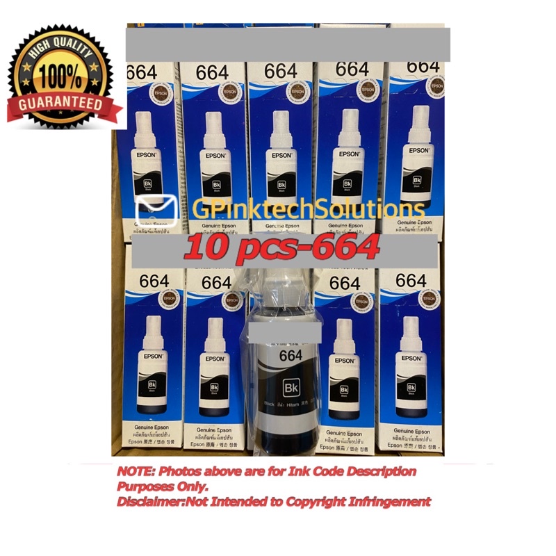 L120 L110 L100 L360 Color Refill Compatible for L series | Shopee ...