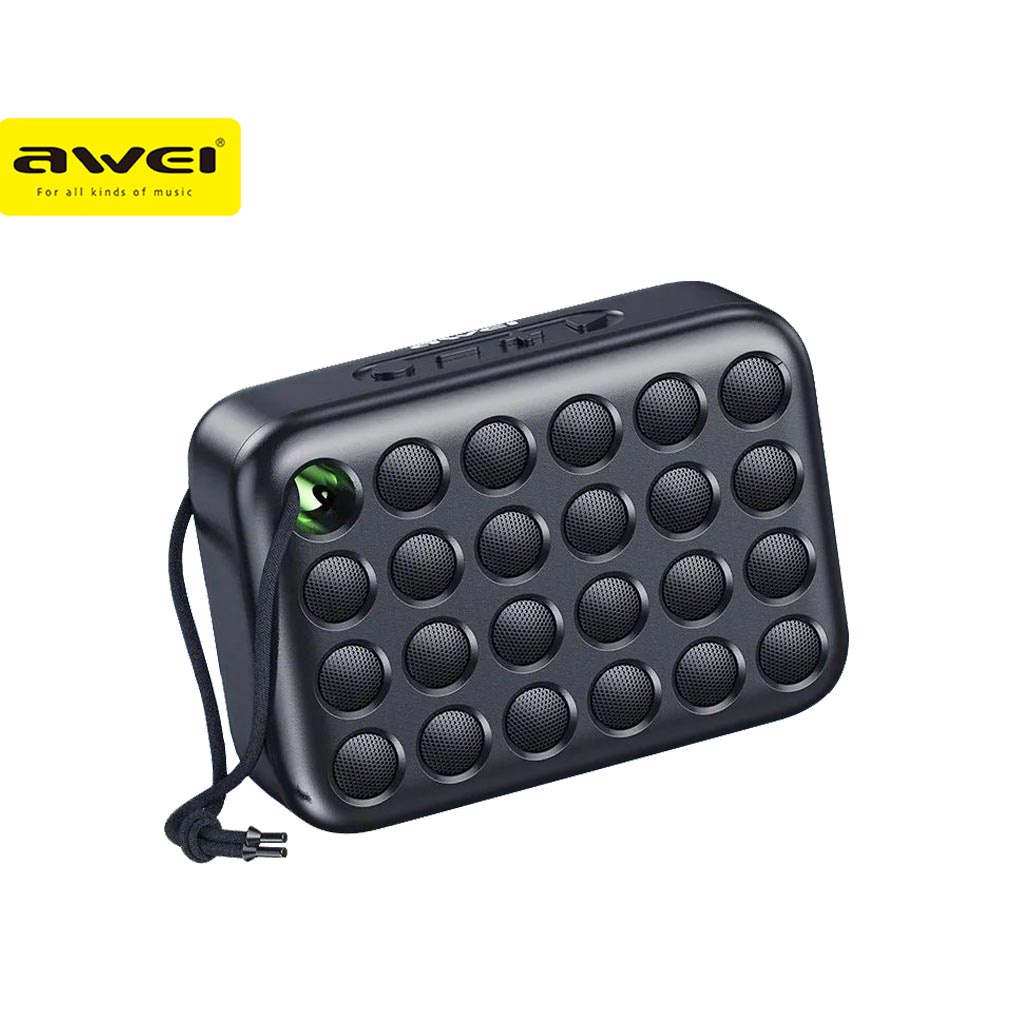 Awei Y385 TWS Portable Outdoor Mini Speaker with FM Radio, TF Card Slot ...