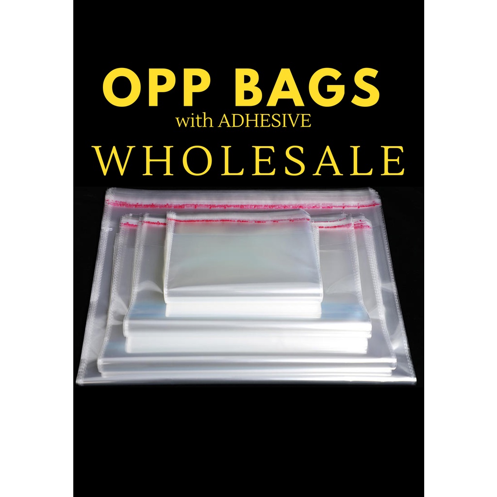100pcs OPP Plastic Bag, Adhesive, Self Sealing, Thick Clear Plastic Bag ...