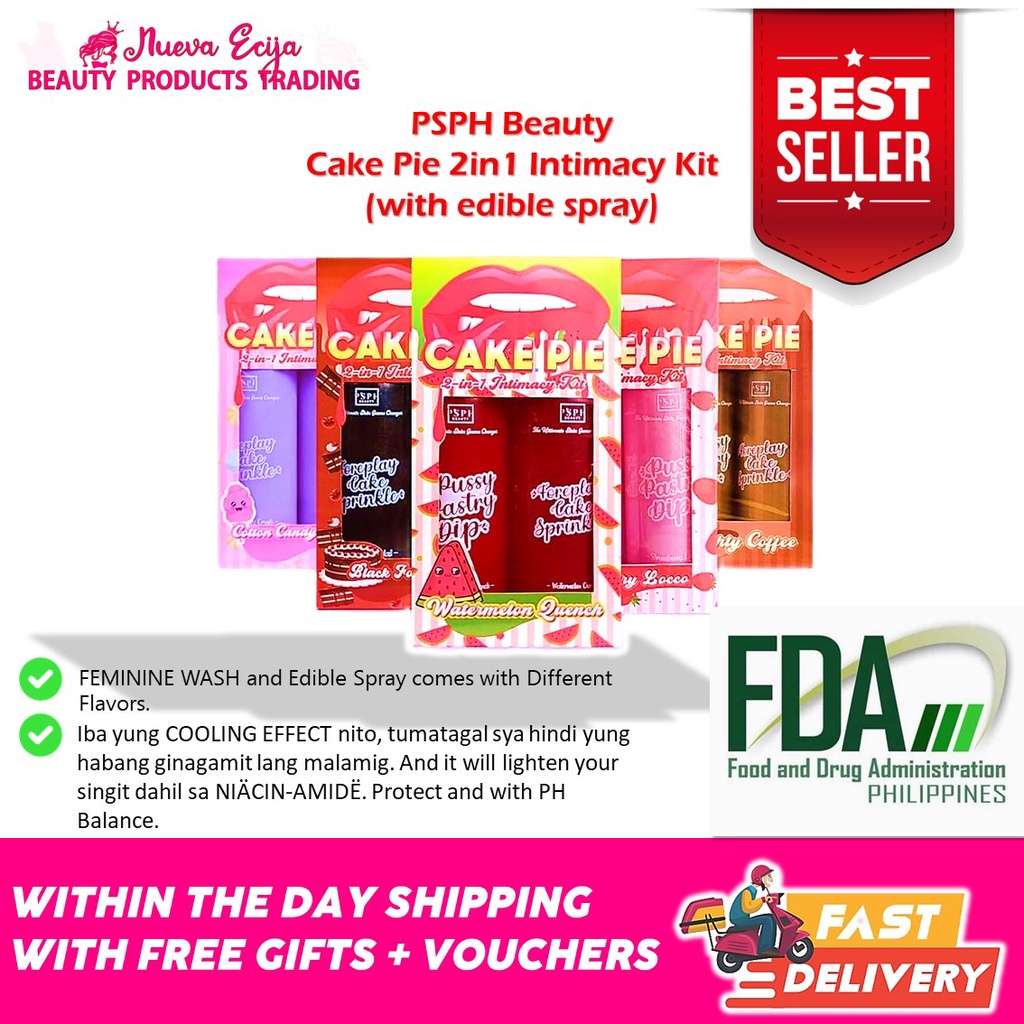 Cake Pie 2in1 Intimacy Kit by PSPH Beauty | (Safe for teens, all gender ...