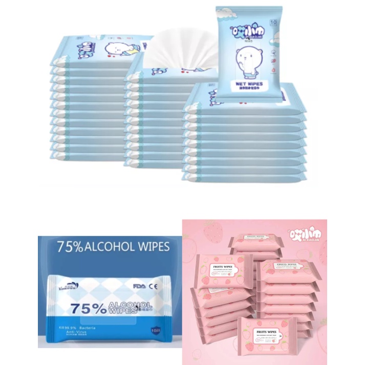 IKQPH 75% ALCOHOL WET WIPES ALCOHOL WET TISSUE DISINFECTION Cleaning ...