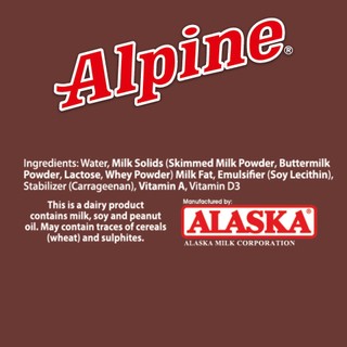 Alpine Full Cream Evaporated Milk 140ML | Shopee Philippines