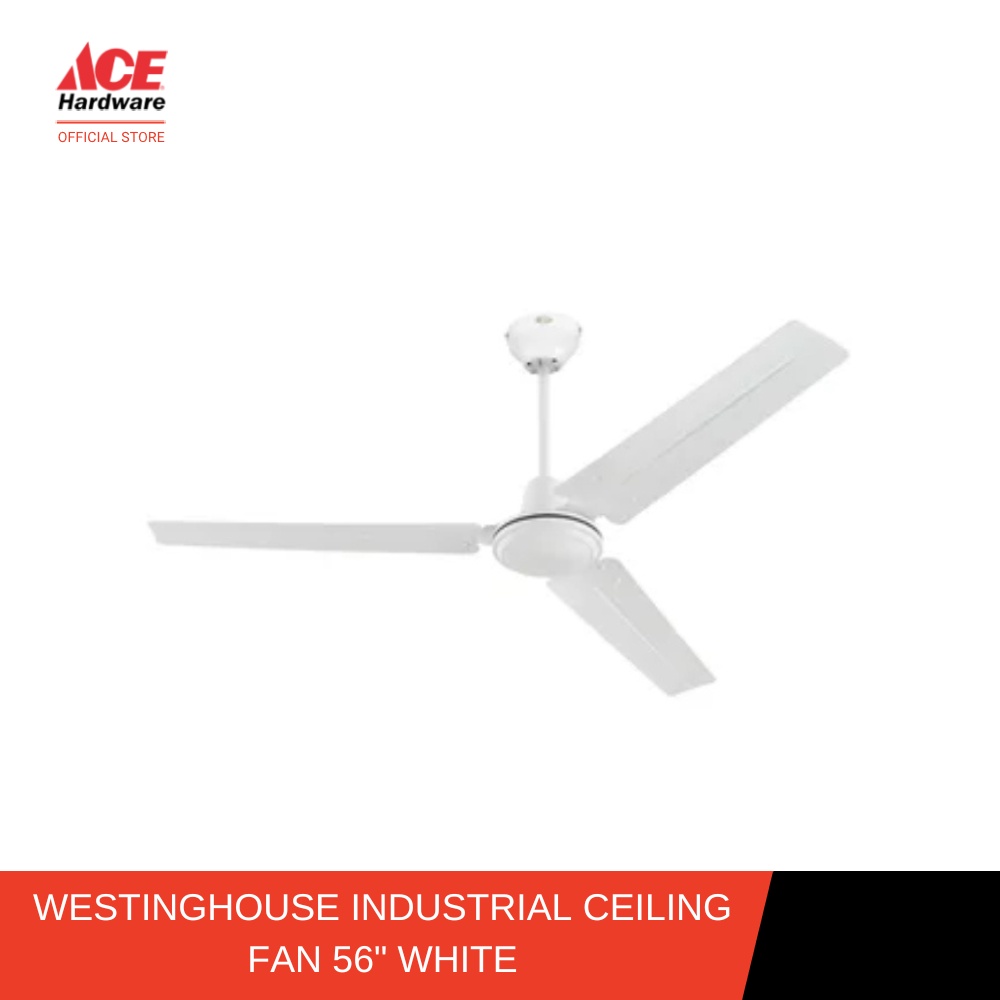 Westinghouse 56" 3-Blade Industrial Ceiling Fan (White) | Shopee ...