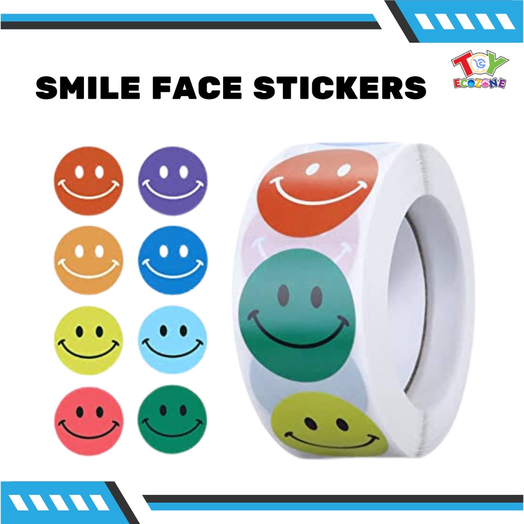 500pcs Color Smiley Stickers Stamp Labels Cute Stickers School Teachers ...