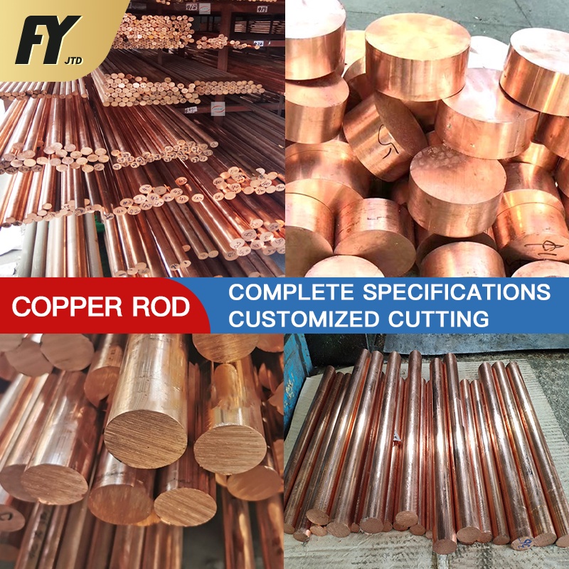 Custom size copper rod any length can cut diameter form 1mm to 30mm T2 ...