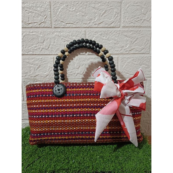 Native Abaca Handbag with ribbon | Cutie bag made of abaca | Shopee ...