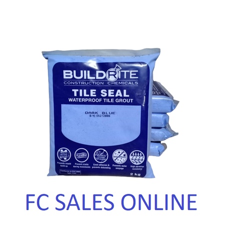 BUILDRITE TILE SEAL (DARK BLUE) WATERPROOF TILE GROUT | Shopee Philippines