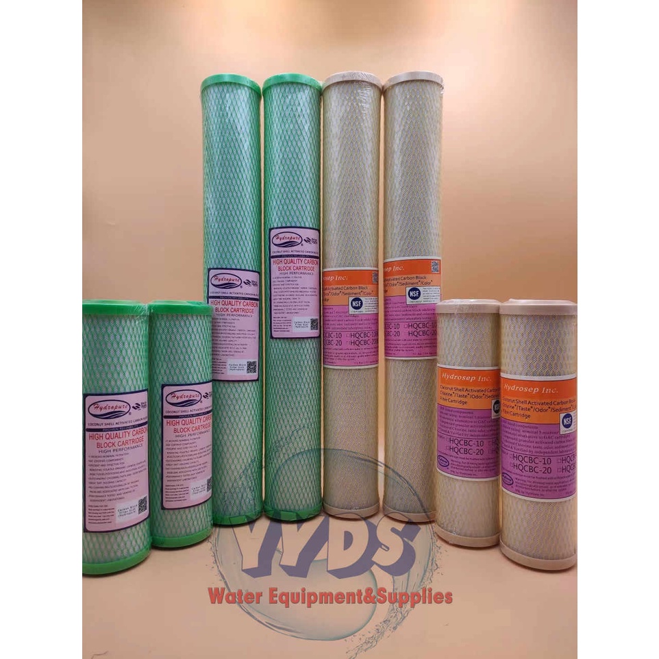 1BOX Hydrosep/Hydropure Carbon Block Filter CTO 10SL/20SL | Shopee ...