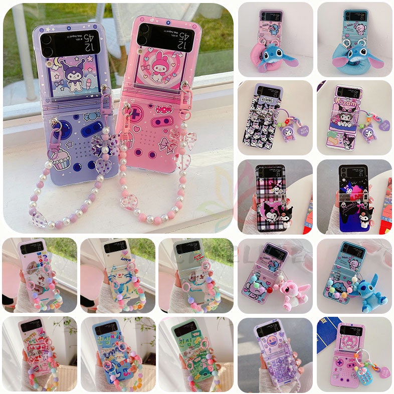 Cute Cartoon Koloomi Casing Samsung Galaxy Z Flip 4 Z Flip 3 5G Z Flip 4 Zlip 3 with Hand Chain ...