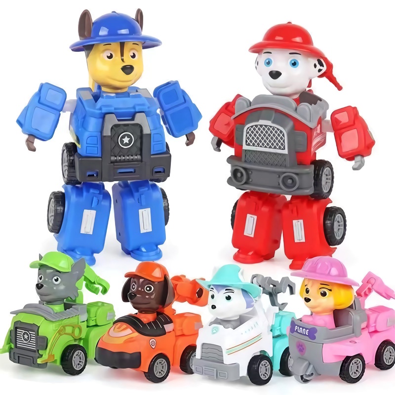 Children's Toys Paw Patrol Transformer Robot Car Educational Toys For ...