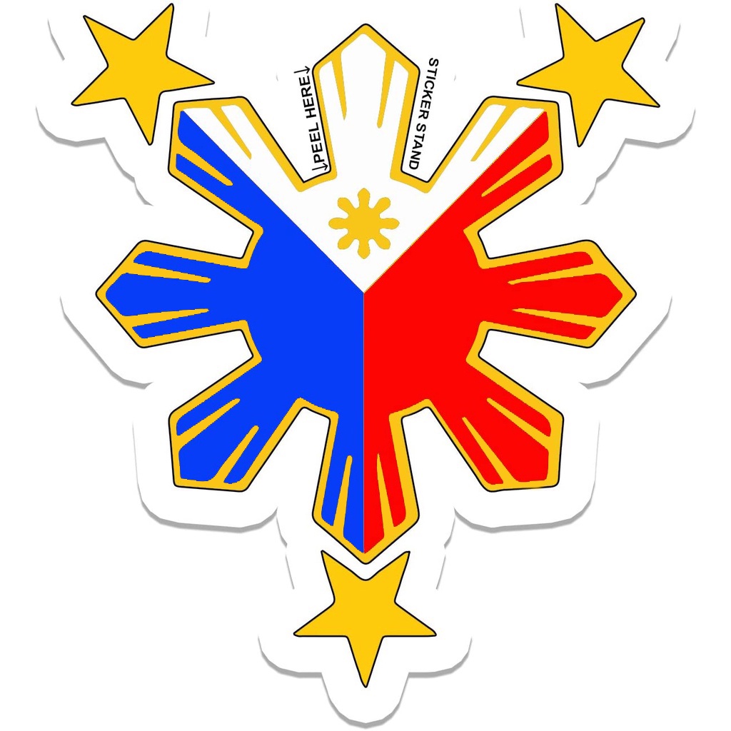 Philippine Flag Sun Car Decal/Stickers | Shopee Philippines