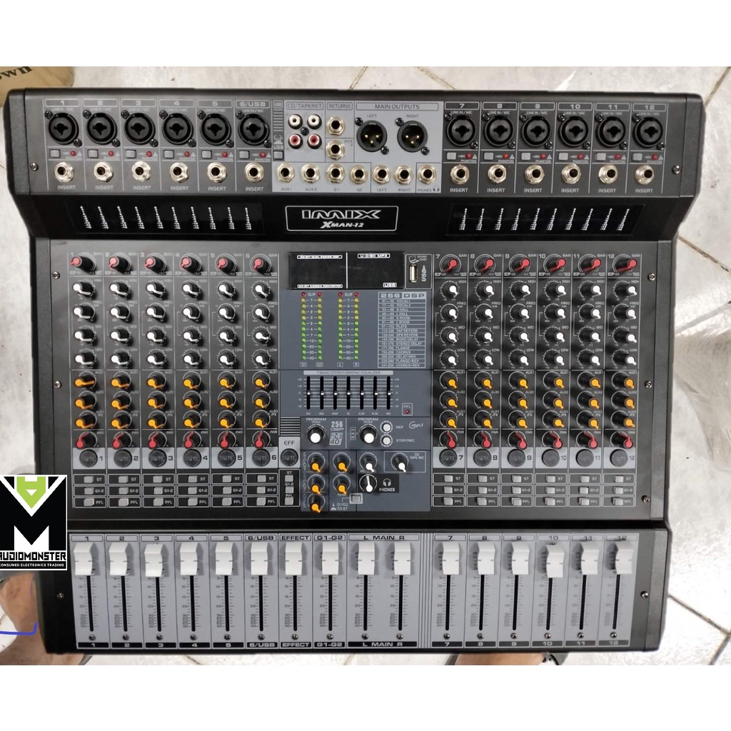 IMIX/TRIDENT XMAN 12 Passive audio 12 channel mixer with each channel ...