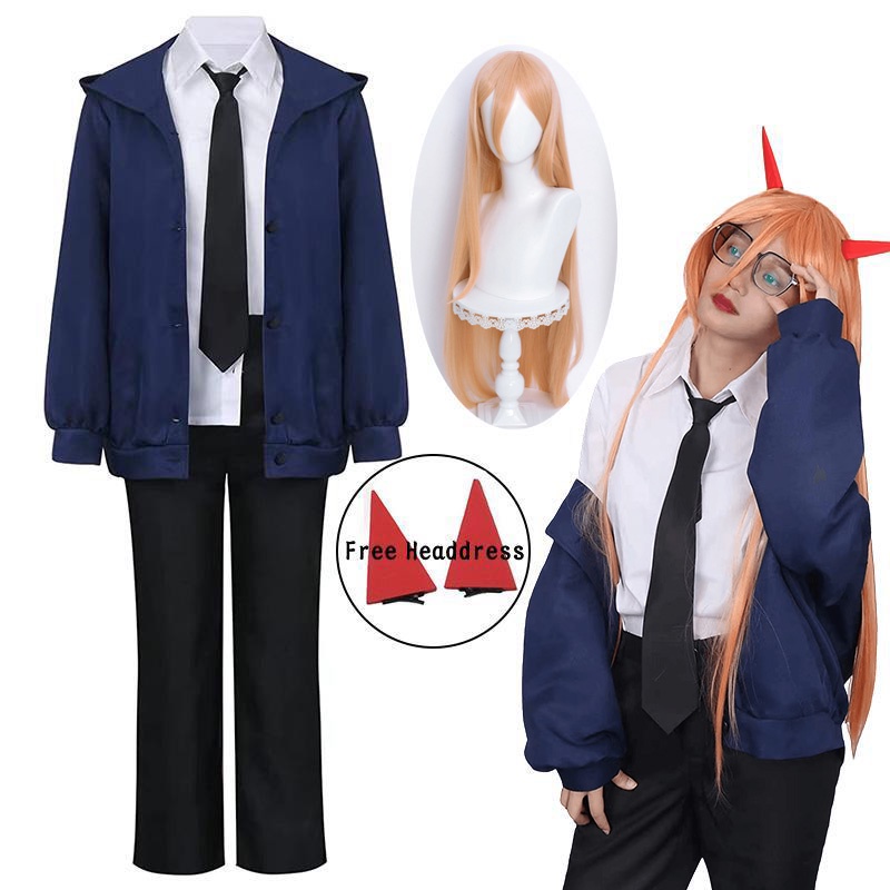 Anime Chainsaw Man Power Cosplay Costume Outfits Halloween Party ...