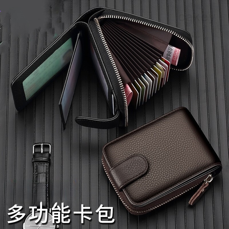 Driver's License Wallet Two-In-One Men's Leather Case High-End Card ...