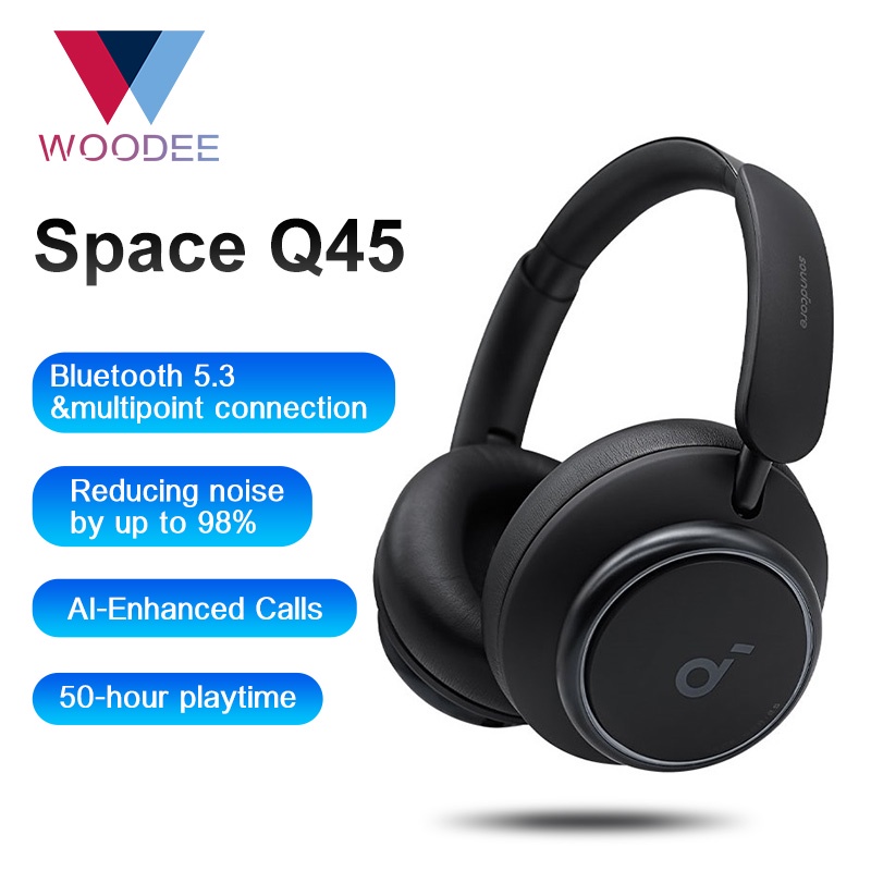 Anker Soundcore Space Q45 / Life Q35 Active Noise Cancelling Hi-Res Wireless Headphones ...