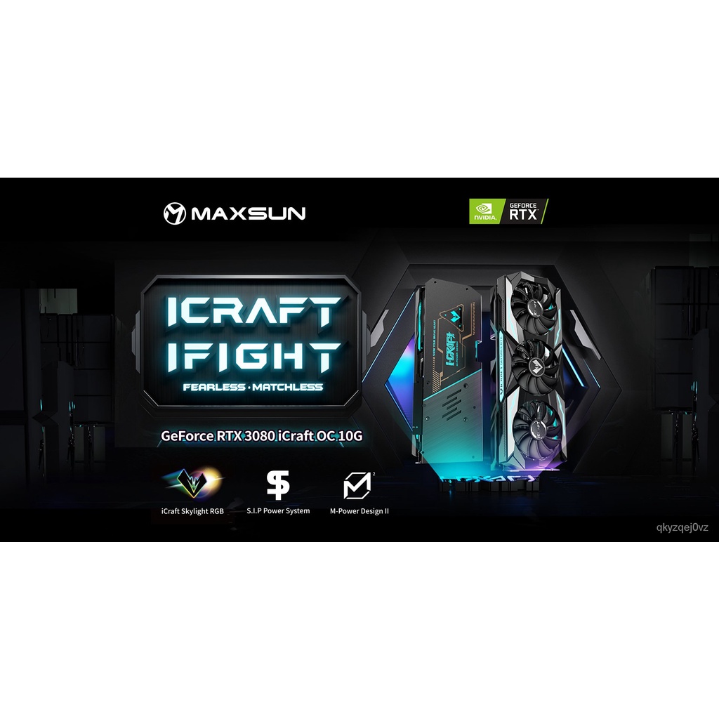 MAXSUN Graphics Card RTX 3080 iCraft OC 10GB GDDR6X GPU NVIDIA Computer ...