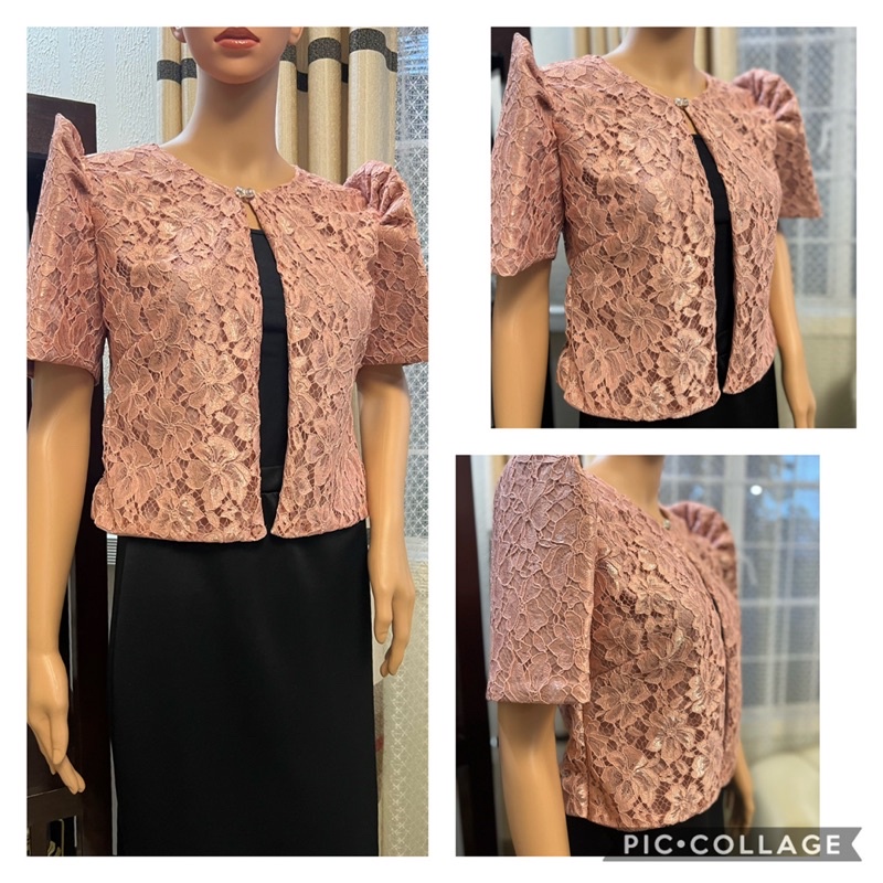 Modern Filipiniana Mestiza Chaleco Lace | Shopee Philippines
