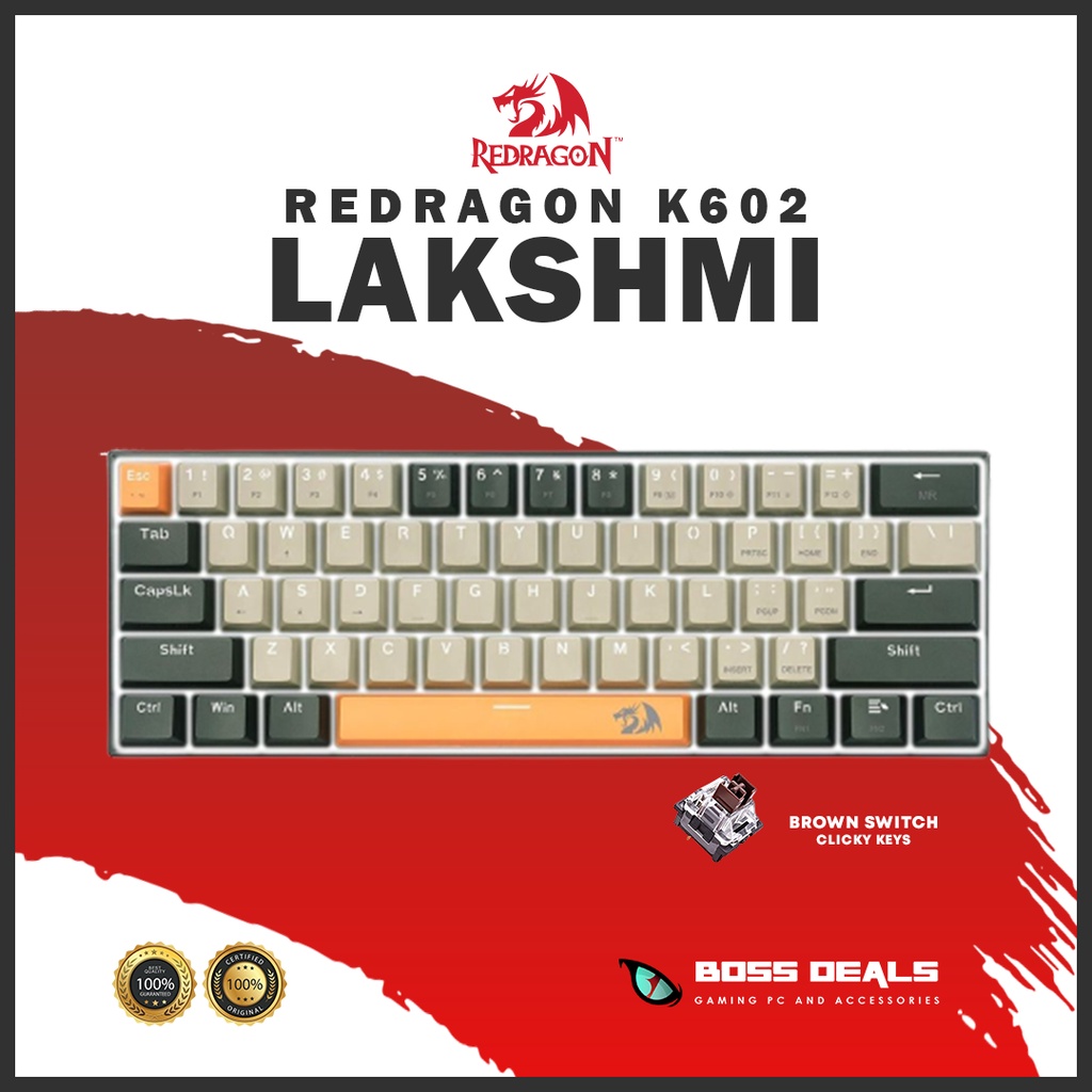 REDRAGON LAKSHMI K606 MECHANICAL GAMING KEYBOARD | Shopee Philippines