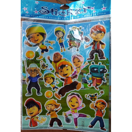 Boboi Boy Laser Sticker | Shopee Philippines
