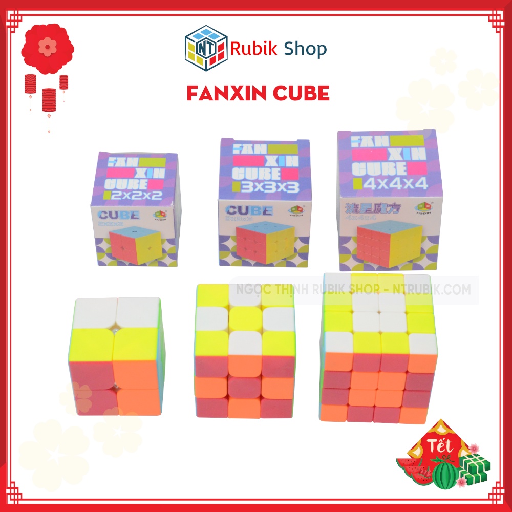 Rubik Fanxin Cube Collection 2x2, 3x3, 4x4 Stickerless | Shopee Philippines