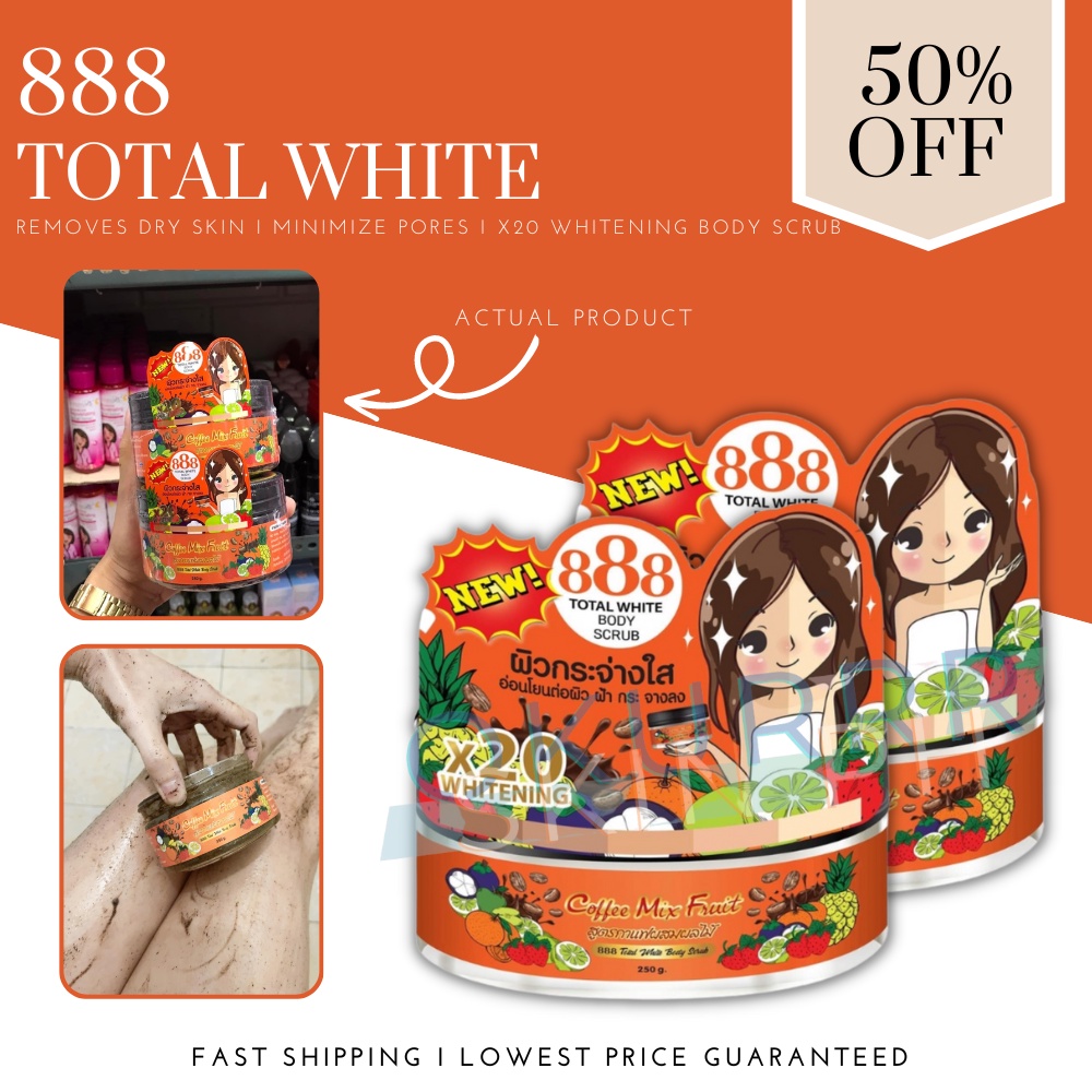 Coffee Mix Fruit Body Scrub Original 888 Total White Smoothen Skin ...