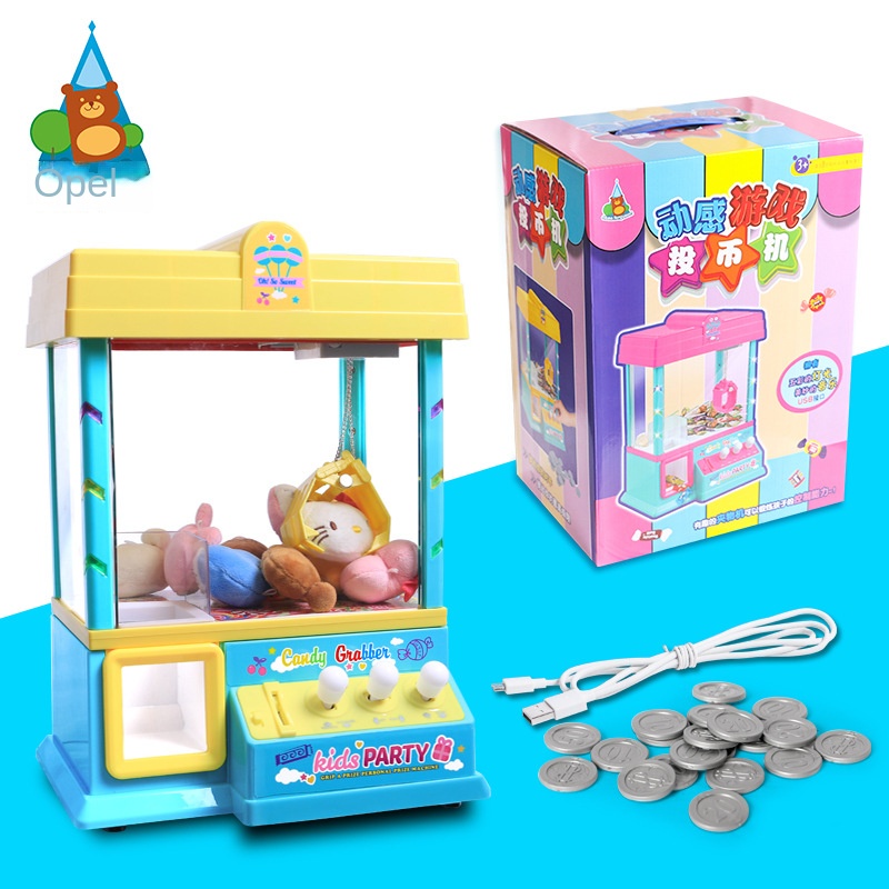 Coin Operated Game doll claw Machine toys Crane Machine Candy Doll ...