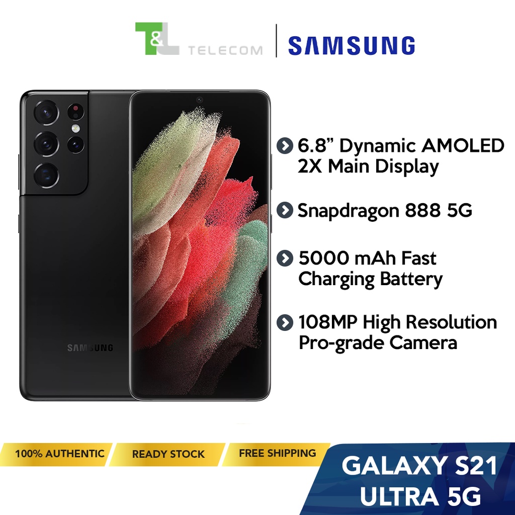 Samsung Galaxy S21 Ultra 12GB+256GB/16GB+512GB | Dual Sim 5G LTE | Global Version Set | Brand ...