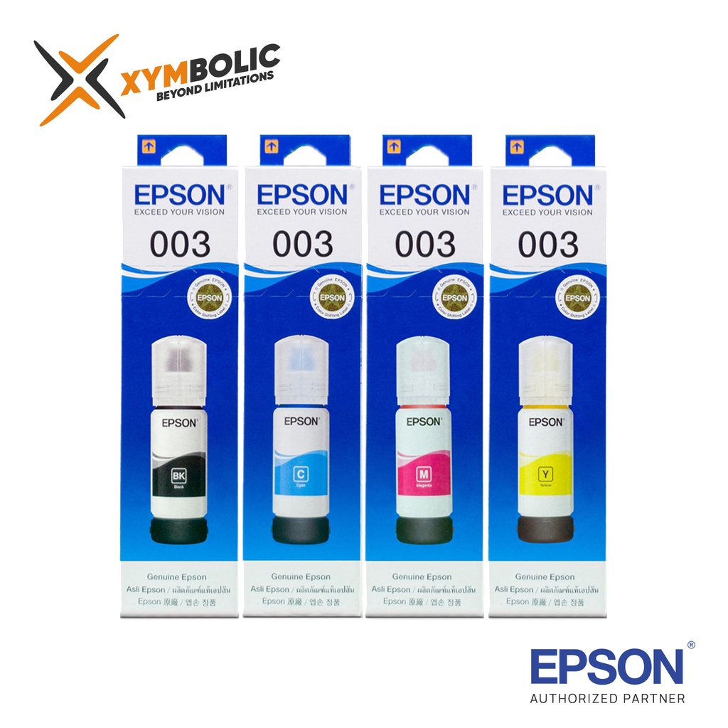 Epson 003 CMYK Genuine Ink Bottles for L1110/L3100/L3101/L3110/L3115 ...