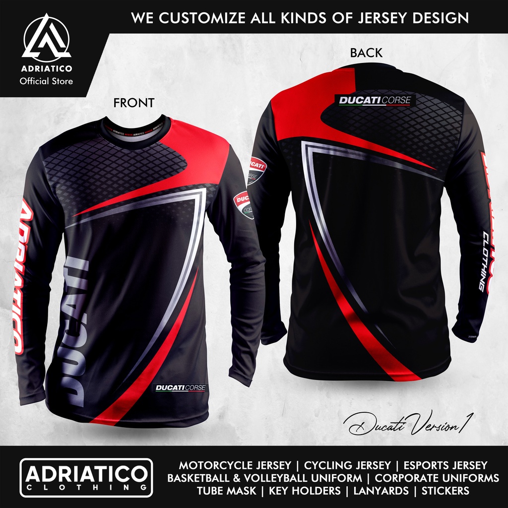 Motorcycle Rider Jersey ADRIATICO MOTORCYCLE "DUCATI CORSE" RIDING JERSEY | Shopee Philippines