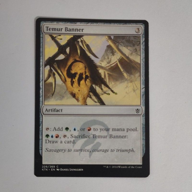MTG Card TEMUR BANNER Magic the Gathering Trading Card Game Colorless ...
